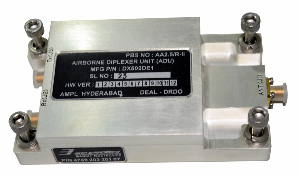 AIRBORNE DIPLEXER UNIT – Astra Microwave Products Ltd.